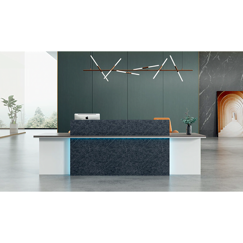 modern MDF custom office reception desk for contemporary office ...